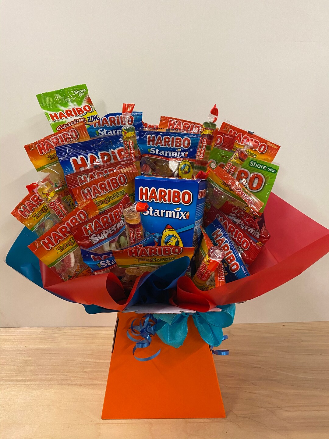 Haribo Sweet Bouquet Candy Hamper Gift Set Etsy UK Haribo Sweet Bouquet Candy Hamper Gift Set Etsy UK