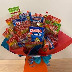 Haribo Sweet Gift Bouquet, Haribo Hamper, Sweet and Chocolate Bouquet ...