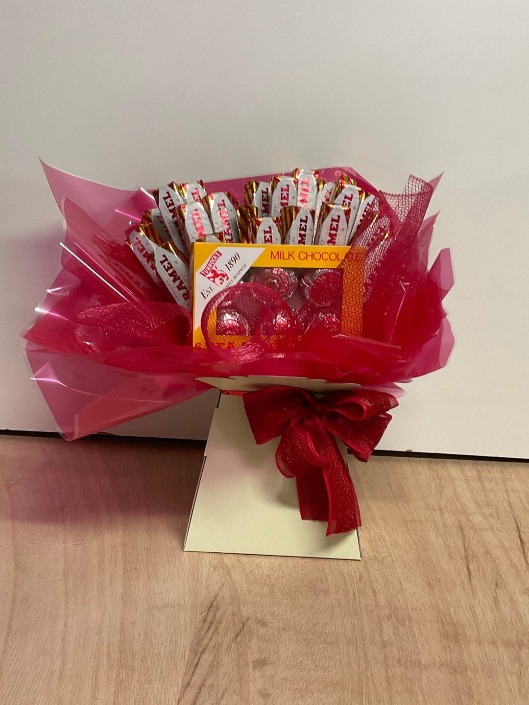Tunnock's Caramel Wafer Bouquet, Tunnock's Chocolate, Personalised Gift ...