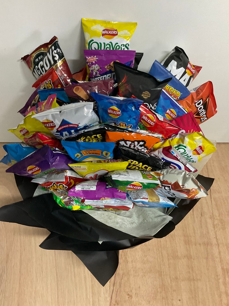 Retro Crisps Savoury Crisp Bouquet Crisps Gift Hamper Pub - Etsy UK