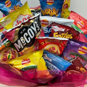 Mixed Crisp Bouquet Gift Set, Savoury Hamper, Personalised Gift Box ...