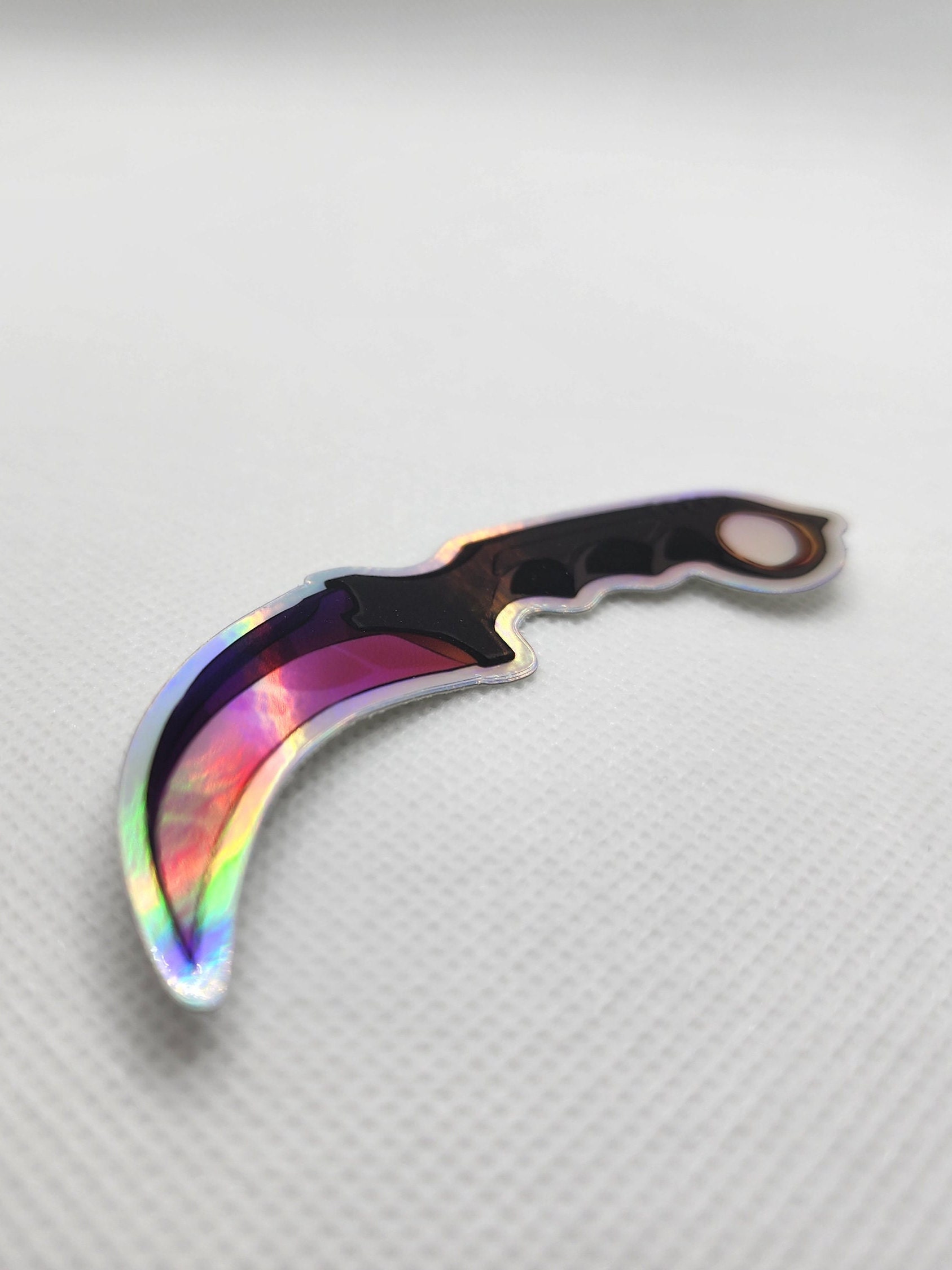 Karambit Holo Sticker Holo Knife Sticker CS:GO Sticker Gaming ...