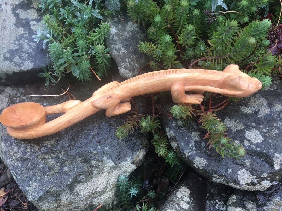 Handcarved Wooden Fantasy Creature Spoon - Etsy