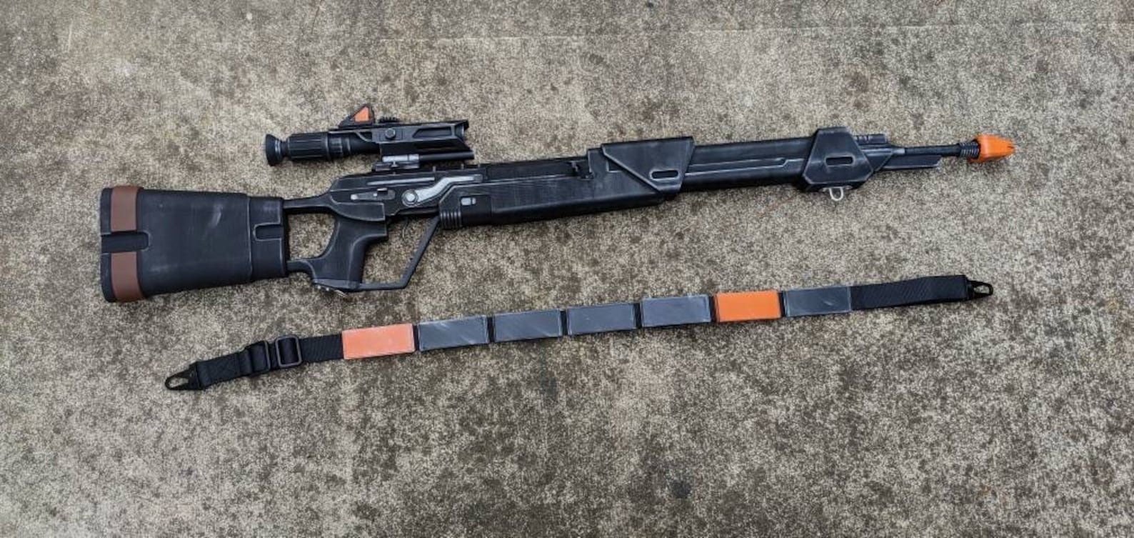 4 Ft long Fennec Shand Rifle w/ Body Strap Star Wars Blaster - Etsy 日本