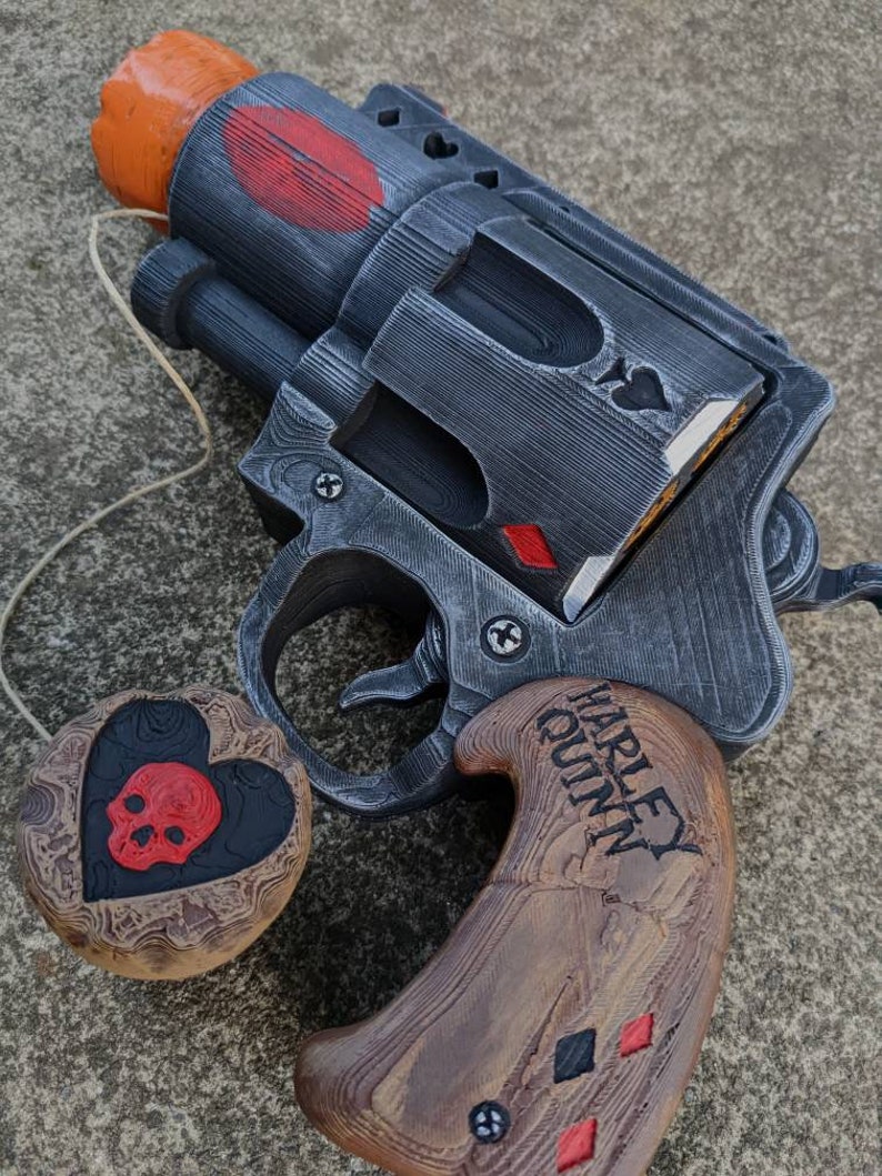 Harley Quinn Original POP Gun / Revolver Variation : 3D - Etsy