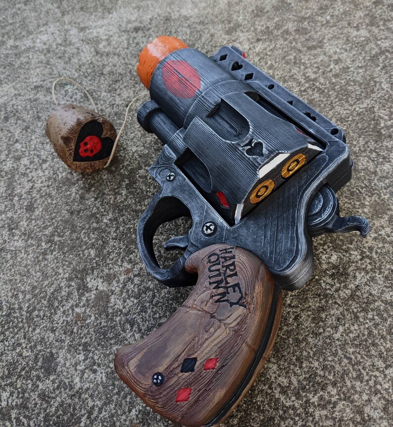 Harley Quinn Original POP Gun / Revolver Variation : 3D - Etsy