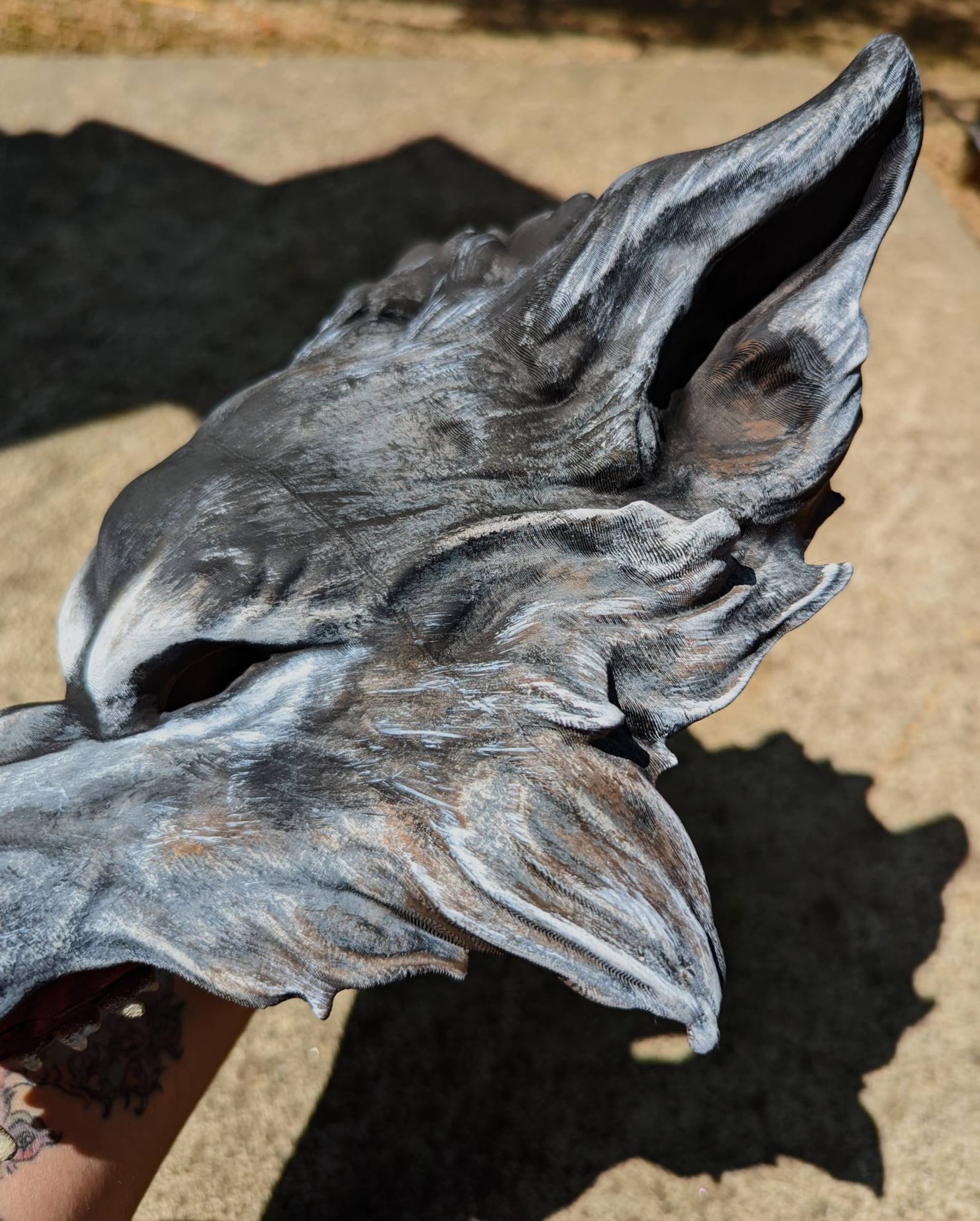 Black Wolf Mask : 3D Printed Replica - Etsy
