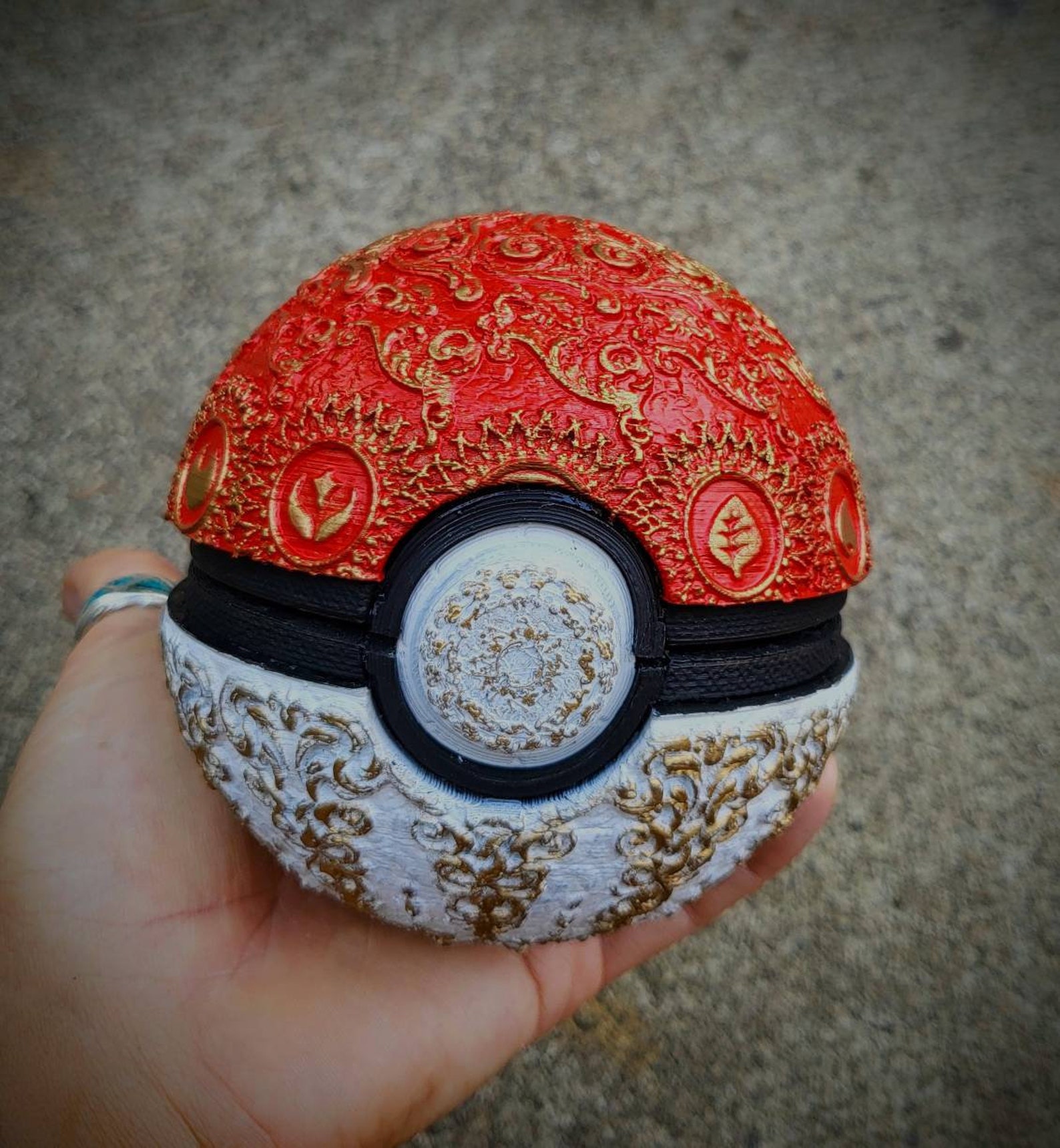 Deluxe Pokeball W/ Stand : 3D Printed - Etsy