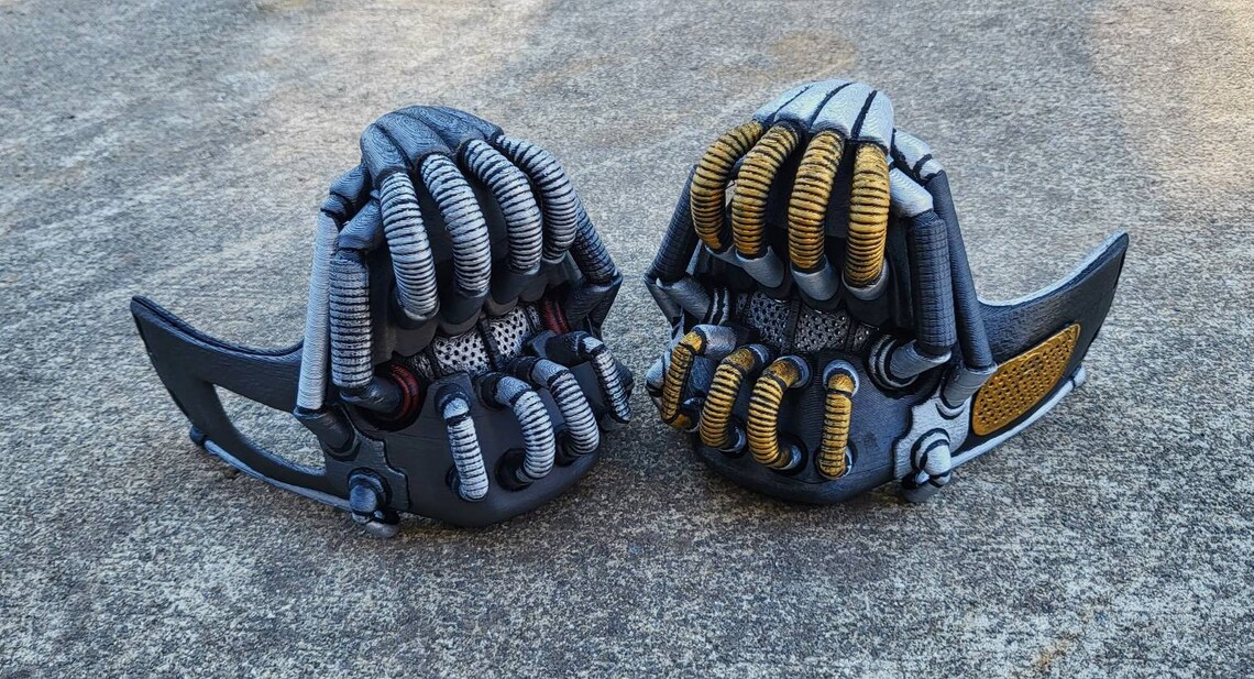 Screen Accurate Bane Mask 3D Print Dark Knight Cosplay - Etsy