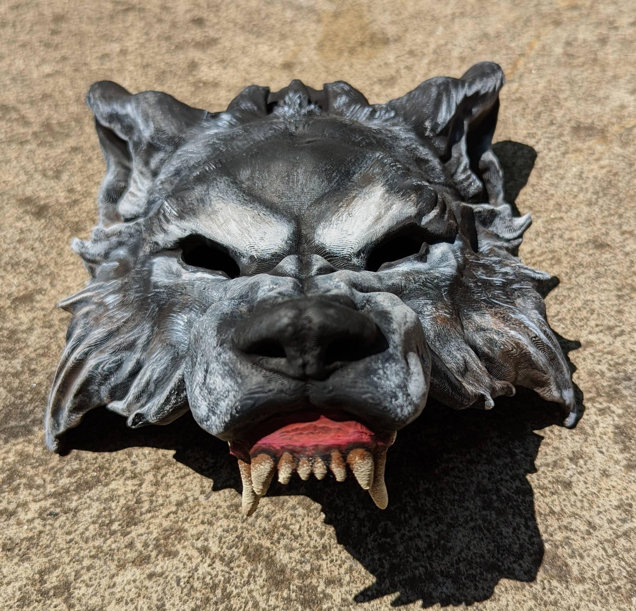 Black Wolf Mask : 3D Printed Replica - Etsy Australia