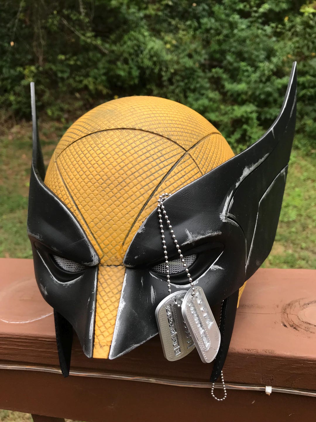 Wolverine Half Mask Helmet , Dog Tags, Hand Blades (DIY Available) - Etsy