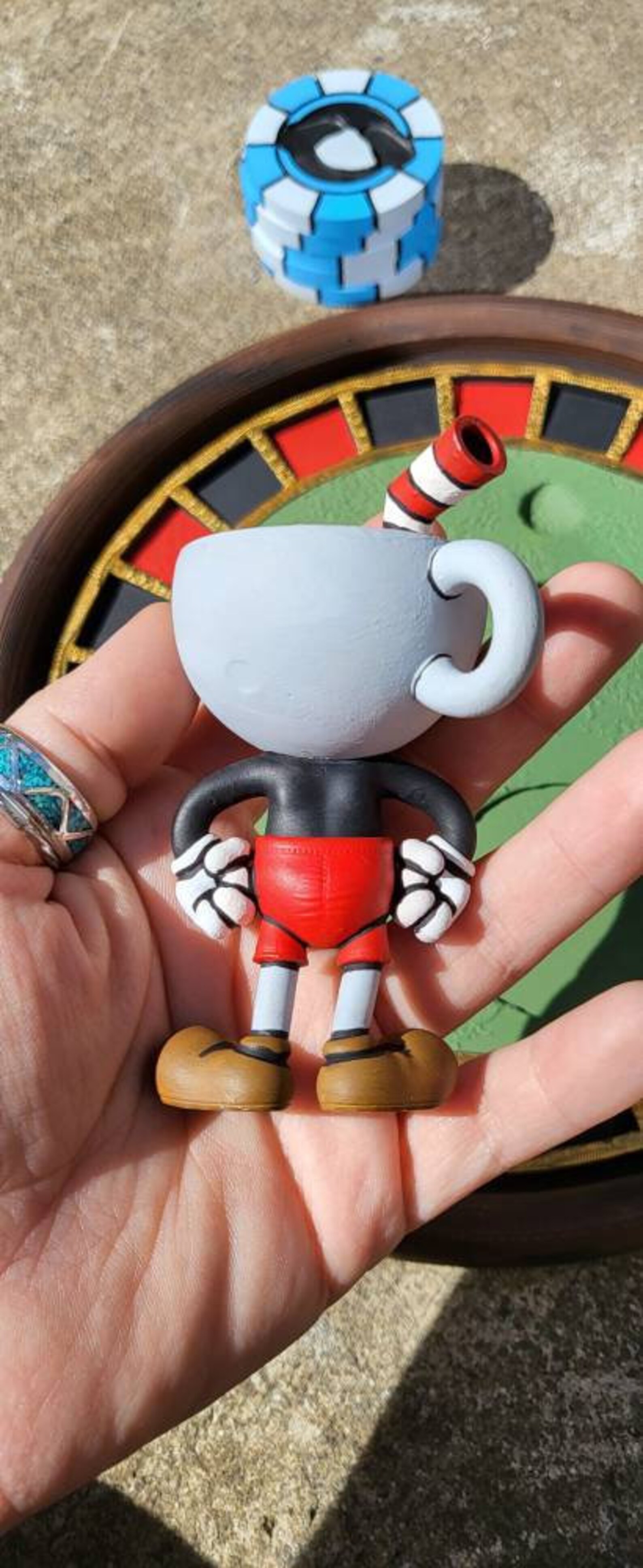 Cuphead Stand or Diorama Available : Cuphead Game Replica | Etsy