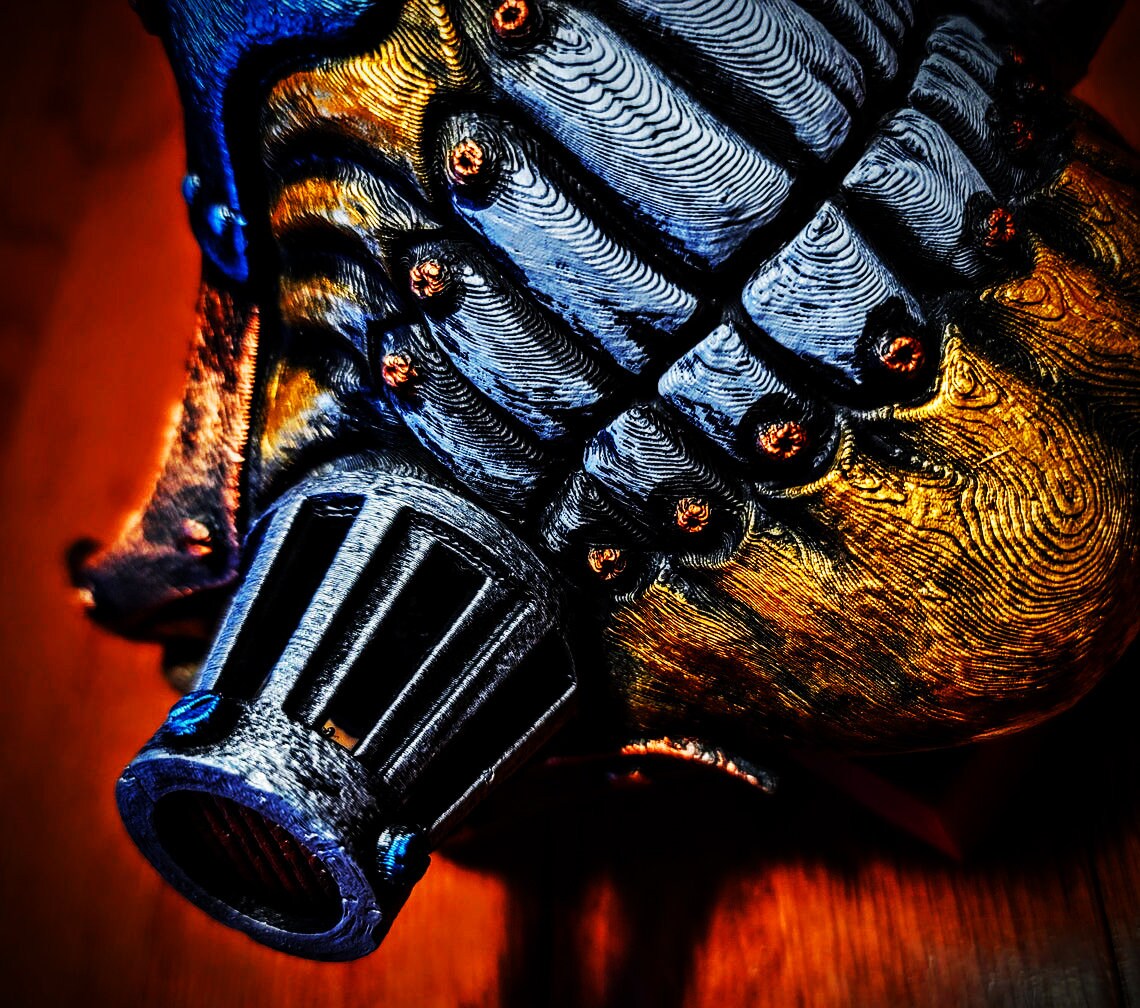 Mad Max Post-apocalyptic Respirator Mask Custom Painted 3D Printed - Etsy