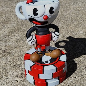 Cuphead ( Stand or Diorama Available ): Cuphead Game Replica - Etsy