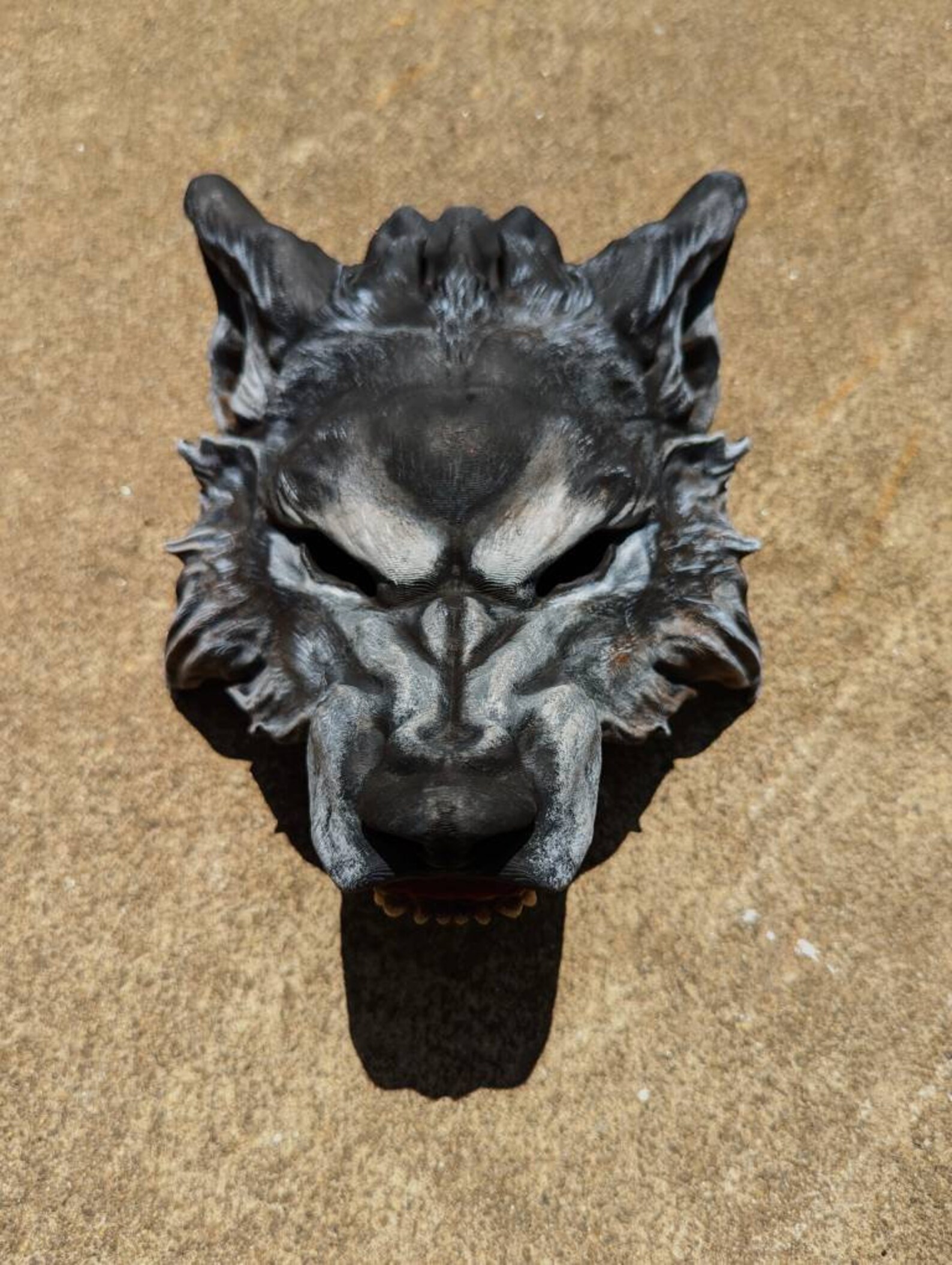 Black Wolf Mask : 3D Printed Replica - Etsy