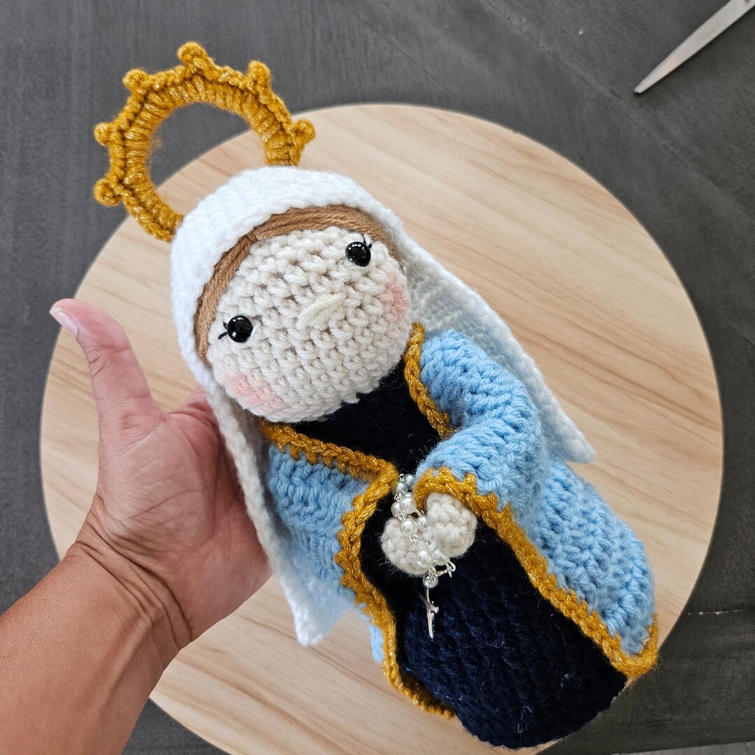 Virgin Mary Crochet Holy Mary Virgin Mary Crochet - Etsy