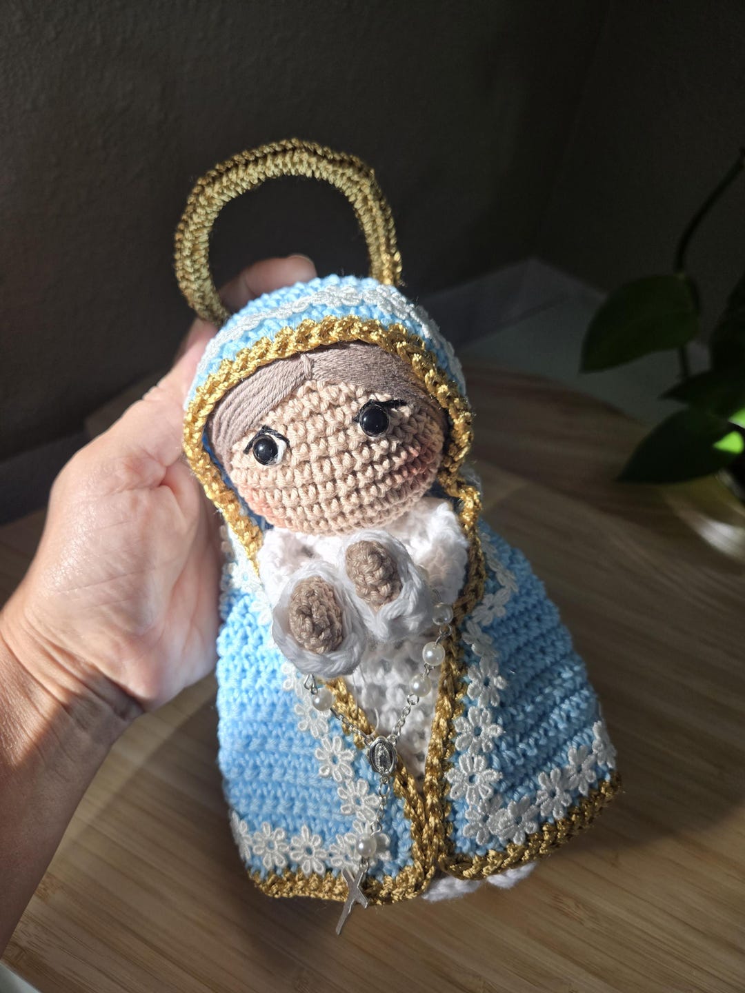 Crochet Blessed Mary, Blessed Virgin Mary Amigurumi, Virgin Mary ...
