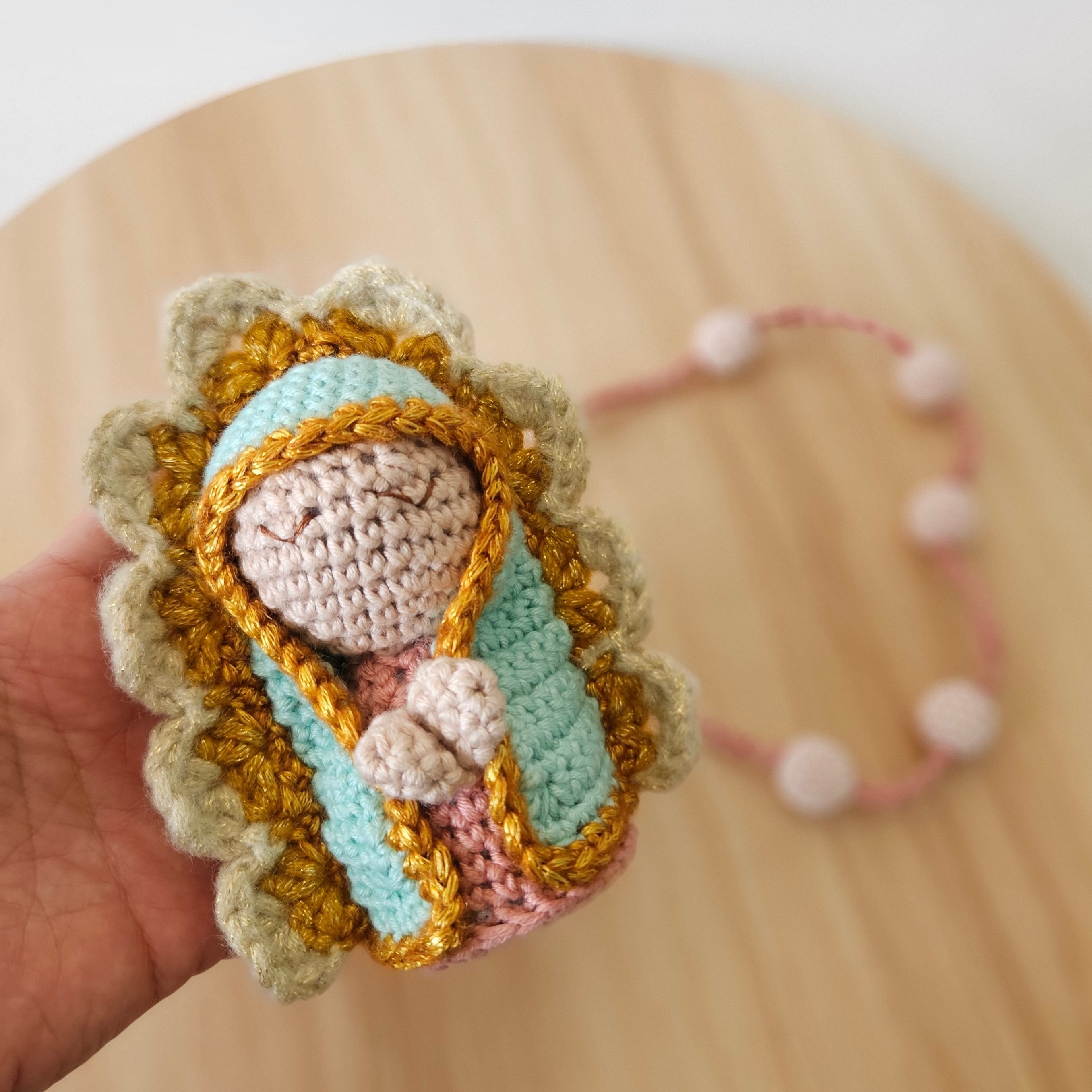 Rosary Virgin Mary Crochet, Holy Rosary, Virgin Mary Crochet - Etsy