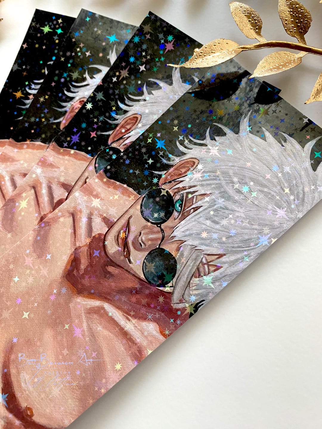 Holographic PRINT + BOOKMARK - Anime Prints for Anime Fan - Anime Room ...