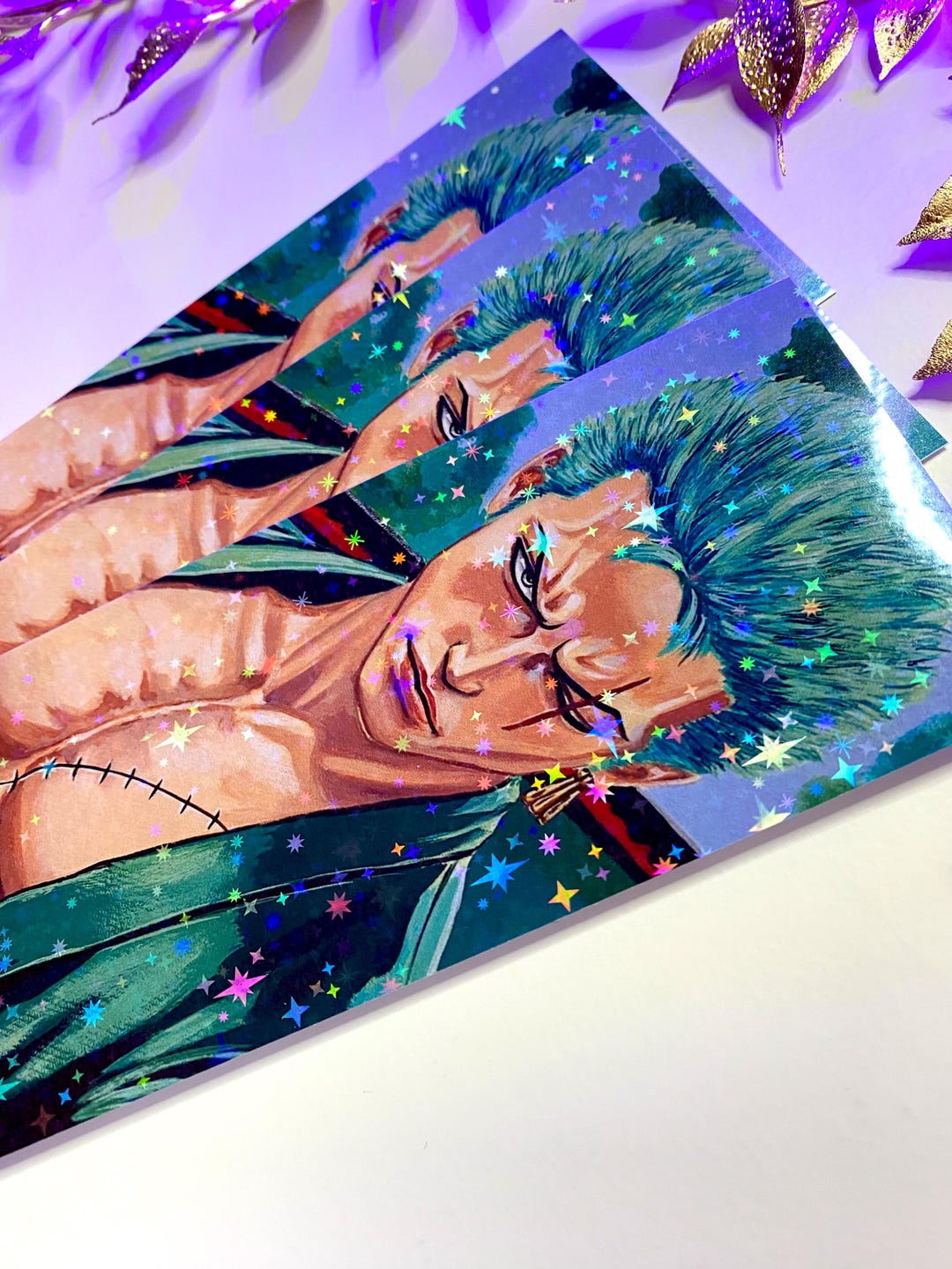 Holographic PRINT + BOOKMARK - Anime Prints for Anime Fan - Anime Room ...