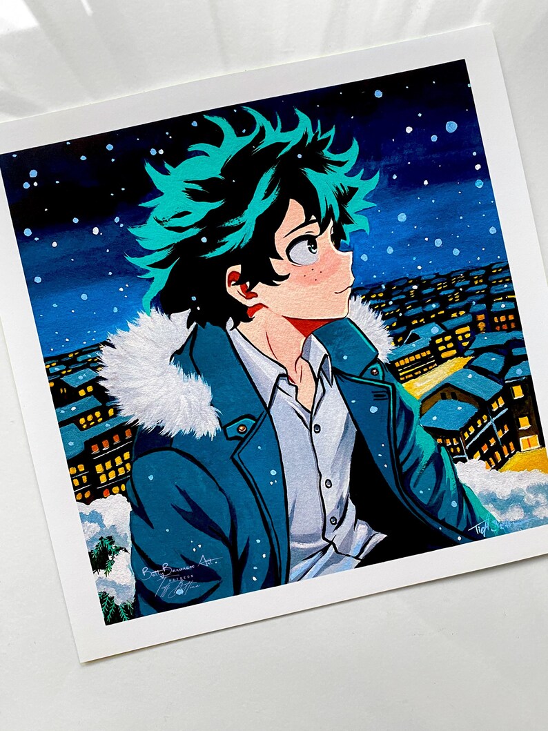ANIME PRINT Anime Prints for Anime Fan Anime Room Decor Wall Art Deku ...
