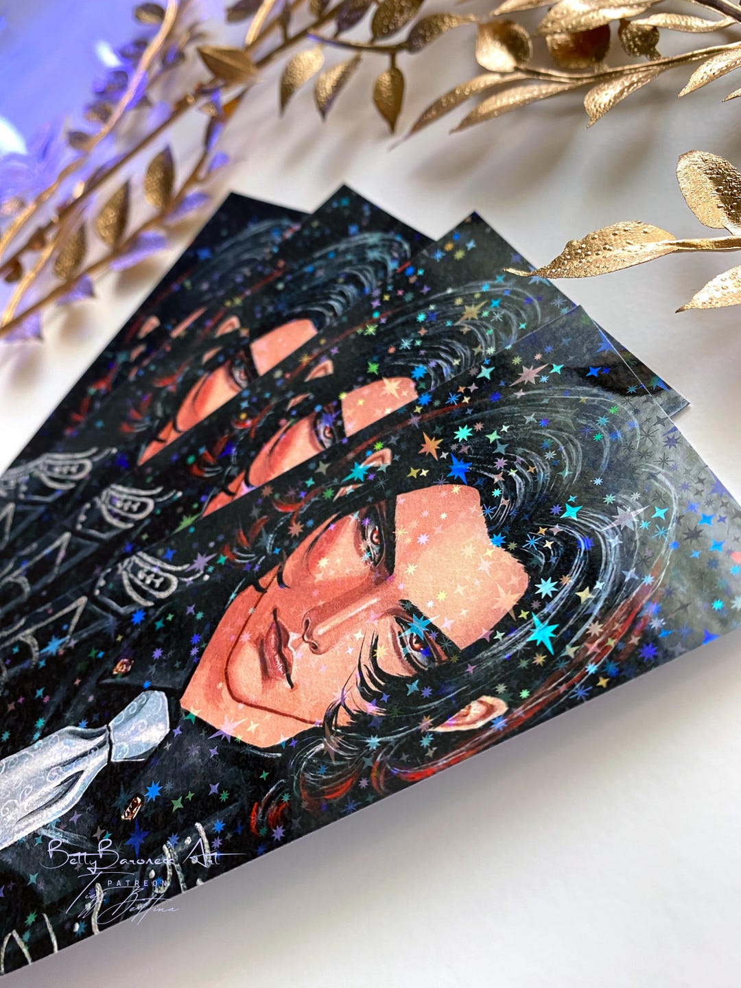 Holographic PRINT + BOOKMARK - Anime Prints for Anime Fan - Anime Room ...