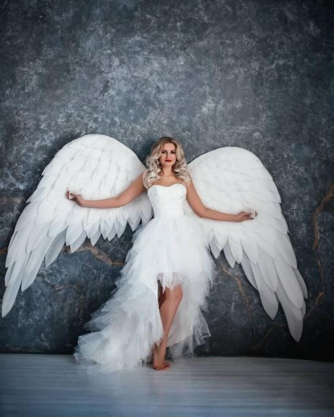 Angel Wings White Costume Adult Halloween Christmas Cosplay Angel Wings White Costume Adult Halloween Christmas Cosplay