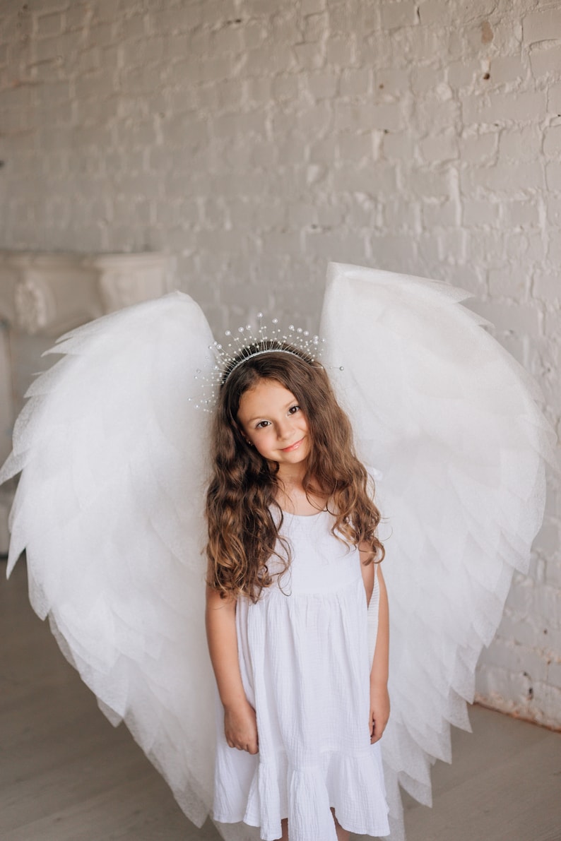 Angel Wings Kids Costume Cosplay White Angel Bird Wings - Etsy