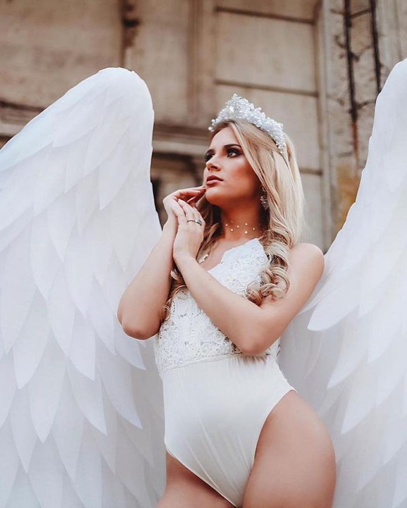 White Adult Angel Wings Large Angel Wings Costume Wings - Etsy