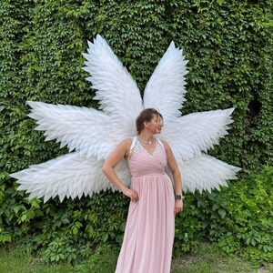Seraphim Angel Wings for Photoshoot, Large White Costume Wings for ...