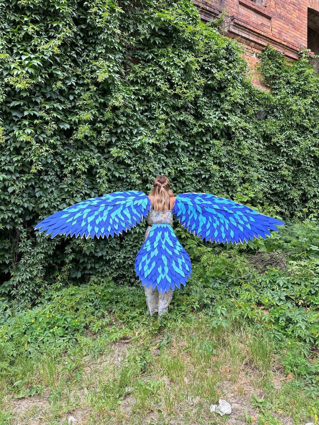 Wings and Tail Brown Bird Costume Cosplay Costume for Adults, Halloween ...