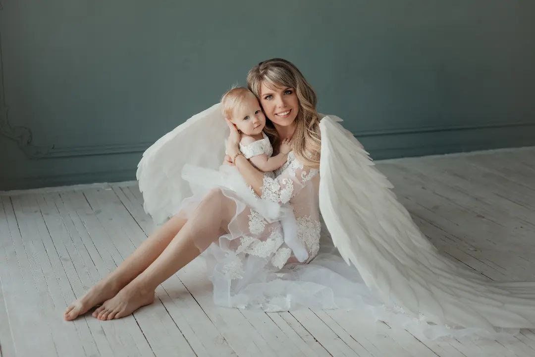 White Big Angel Wings Cosplay for Photo Festival Forest Nymph Maternity ...
