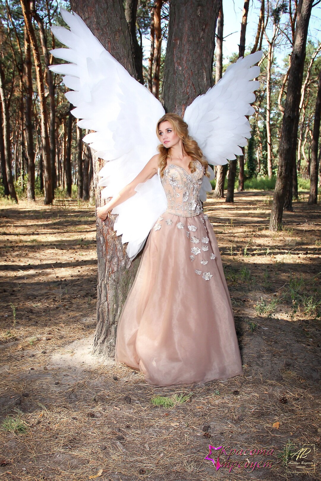 White Adult Angel Wings Large Angel Wings Costume Wings Etsy