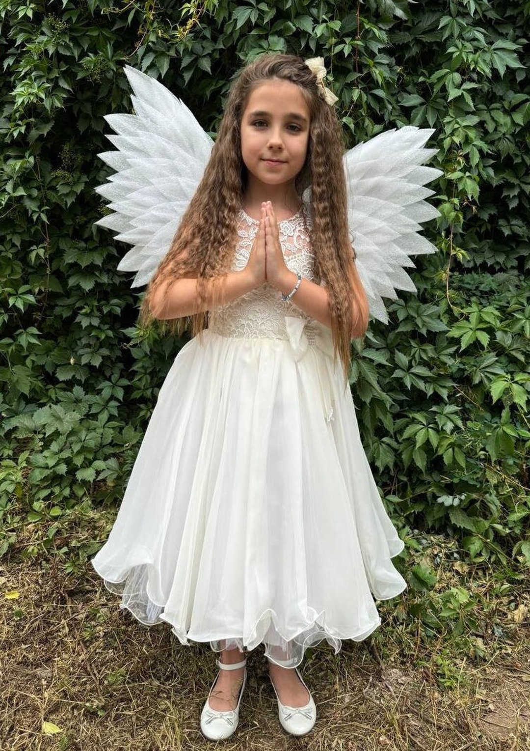 Little Angel Wings Costume for Girl, White Angel, Little Fairy ...