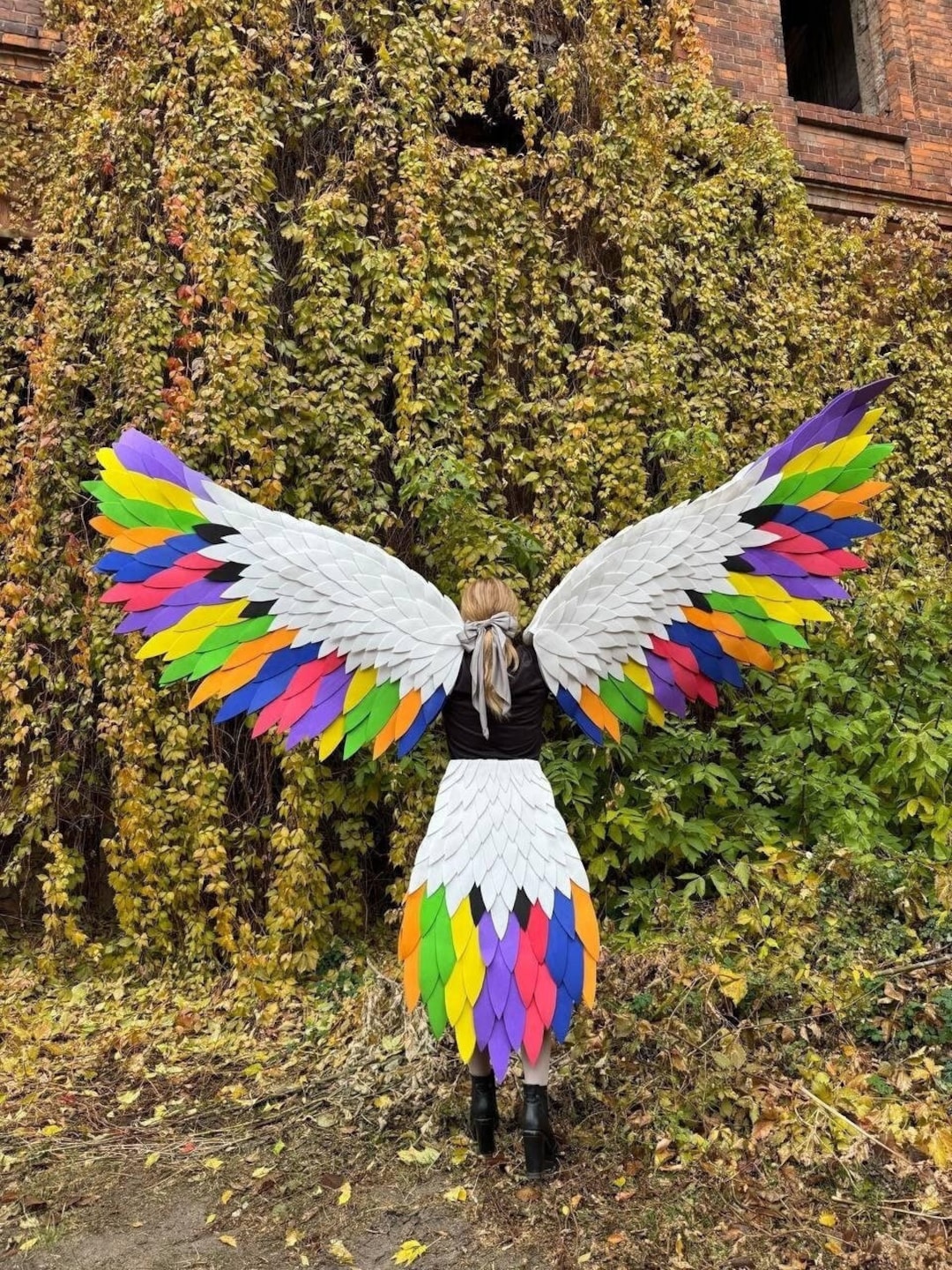 Phoenix Bird Wings and Tail , Multicolored Wings, Wings for Adults ...