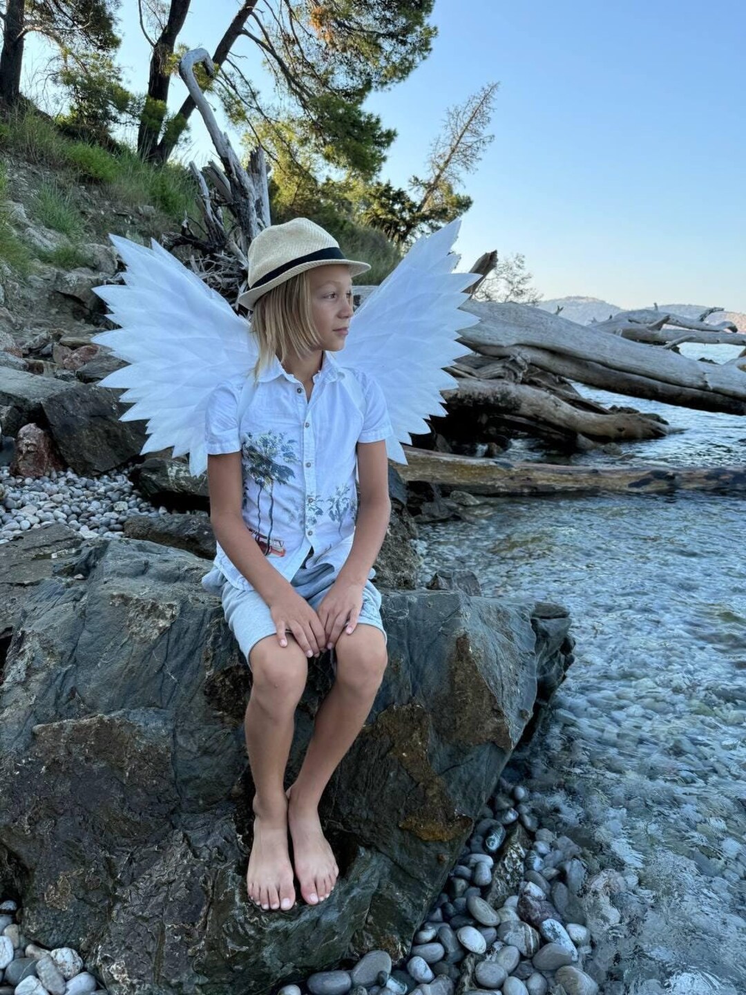Little Angel Wings Costume for Girl, White Angel, Little Fairy ...