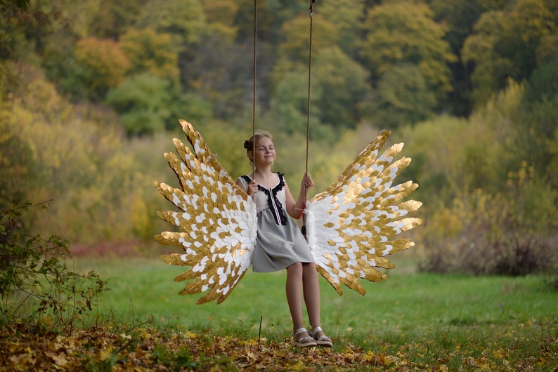 Angel Wings for a Swing Gold White Large for a Photo Shoot - Etsy
