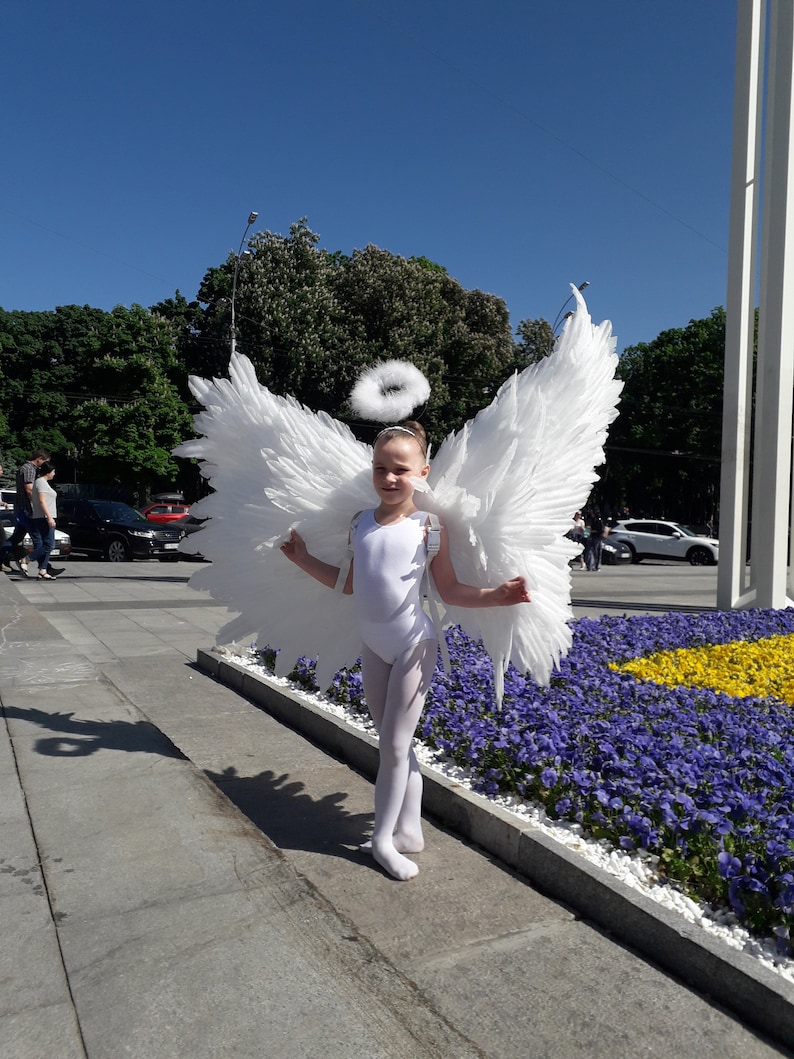 Little Angel Wings Costume for Baby. White Angel Girl. Small | Etsy