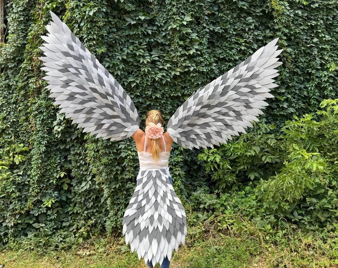 Snow Owl Wings and Tail, Bird Wings, Arms as Wings, Bird Tail, Bird ...