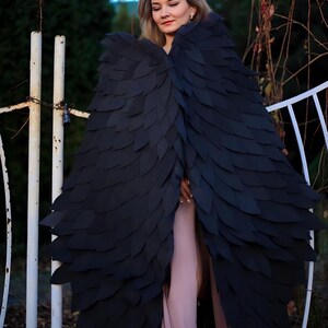 Devil Black Wings Angel Costume Adult Moveable Wings Demon Wings ...