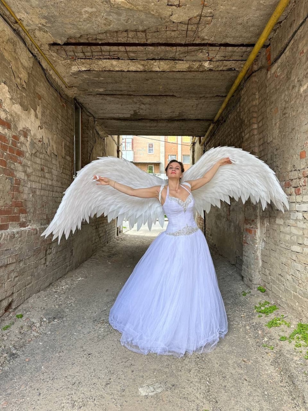 Angel Wings Costume White, Wings Cosplay for Photoshoot, Large Angel ...