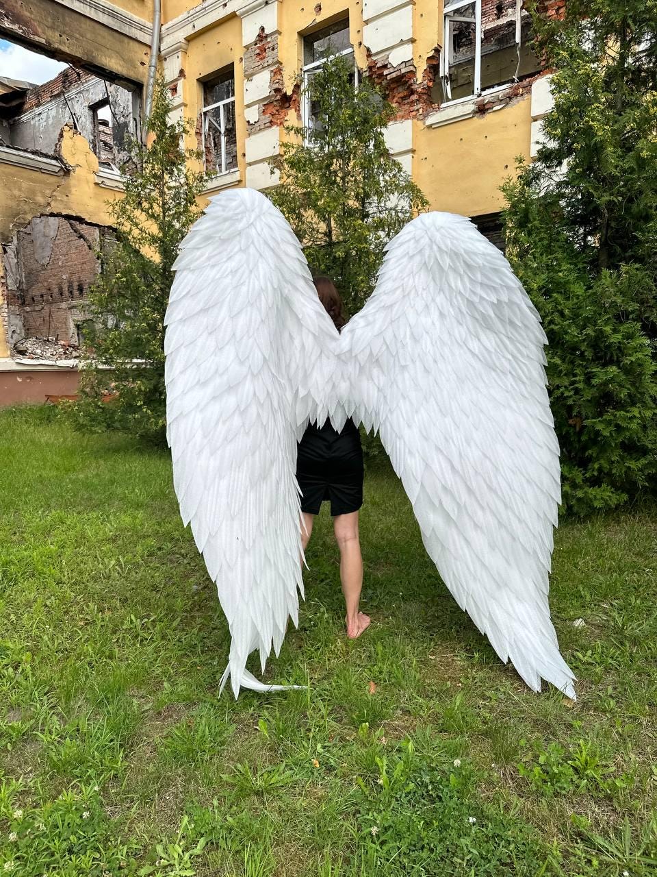 Angel Wings Costume for Cosplay, White Angel Wings, Bird Wings, Props ...