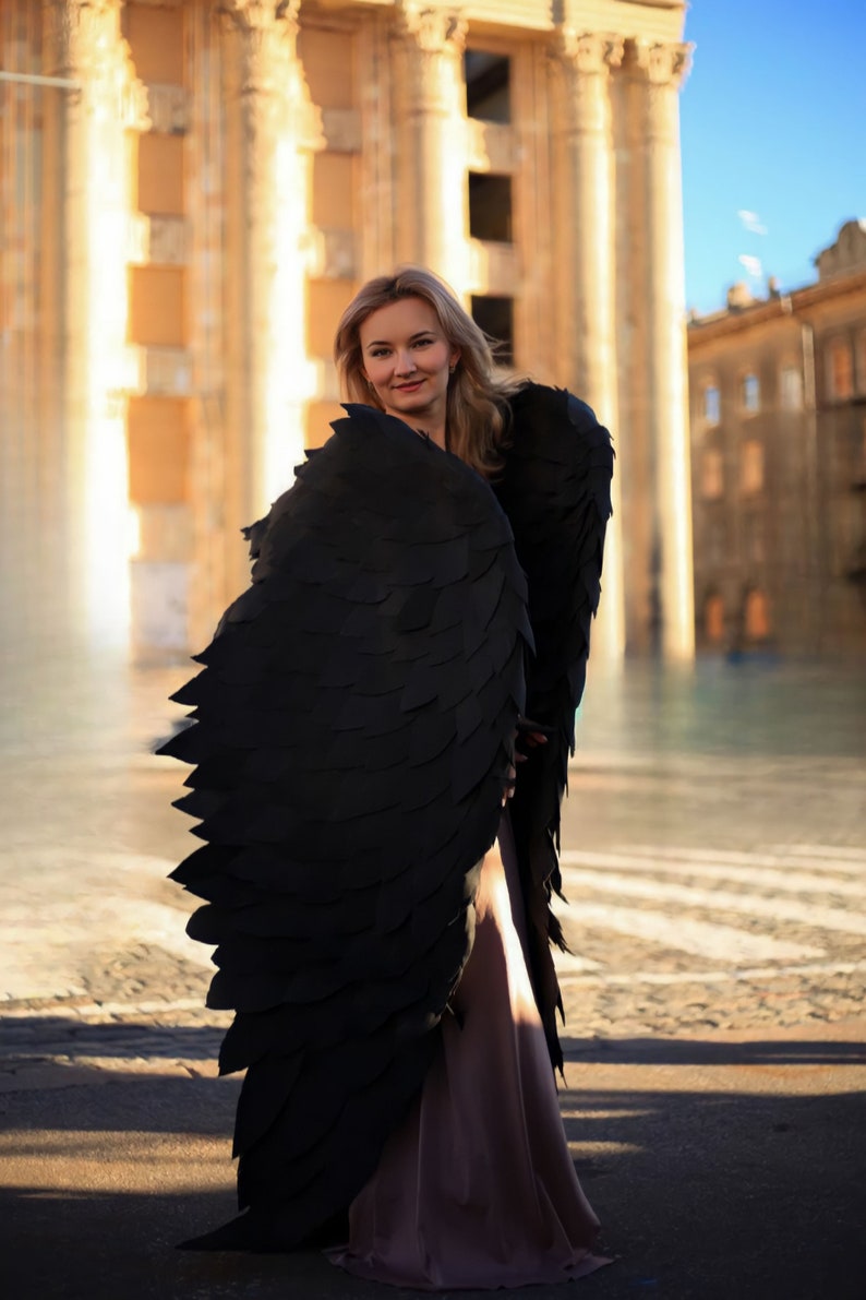 Black Angel Wings Carnival Costume Wings Photo Prop Halloween Costumes ...
