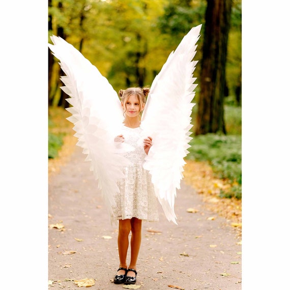 White Angel Wings Costume