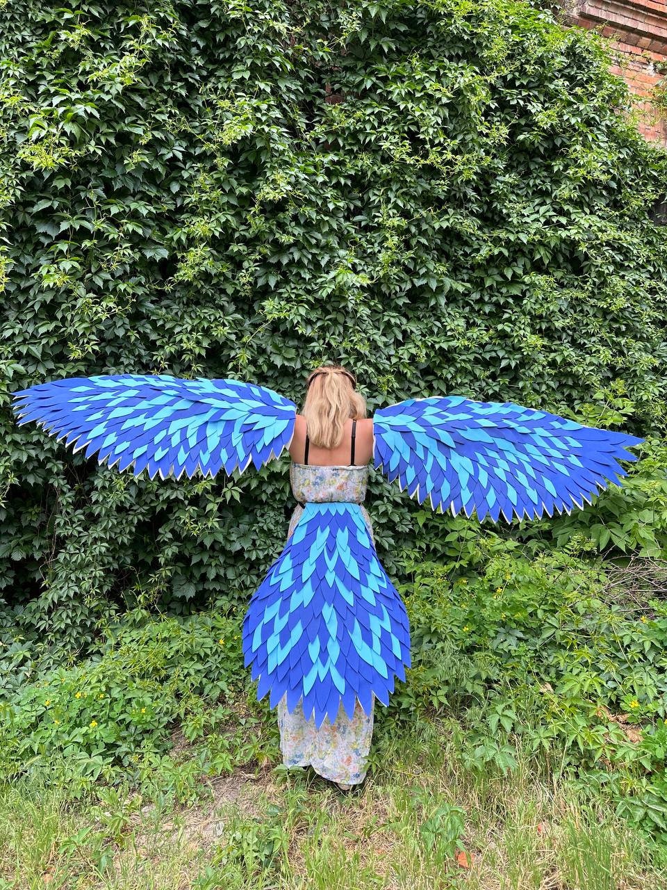 Wings and Tail Brown Bird Costume Cosplay Costume for Adults, Halloween ...