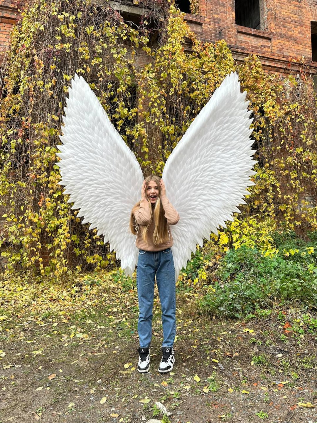 Аngel Wings Big Cosplay Costume for Girl for Holiday Maternity Wings ...