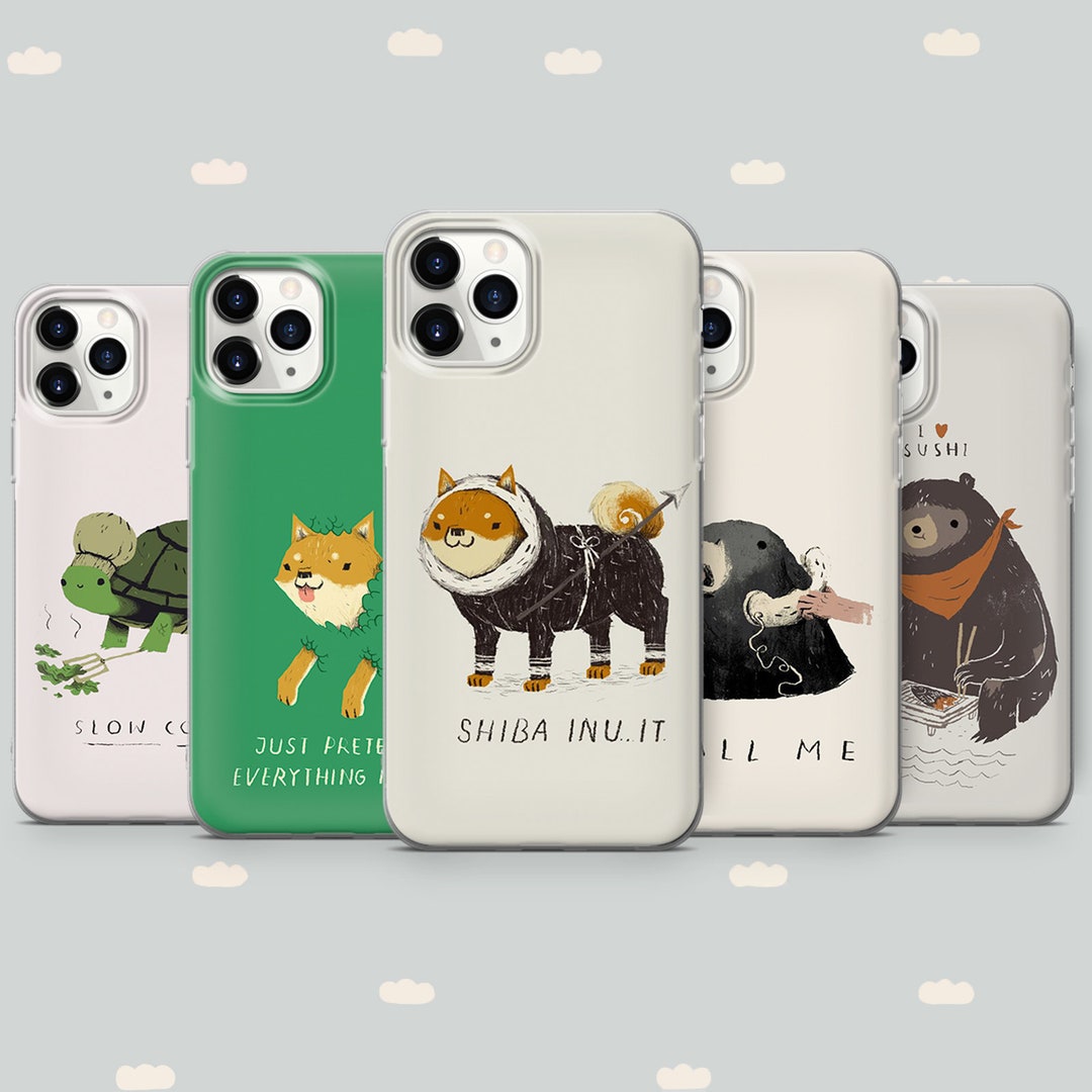 Funny Animals Phone Case for iPhone Samsung Huawei Realme Honor Asus ...