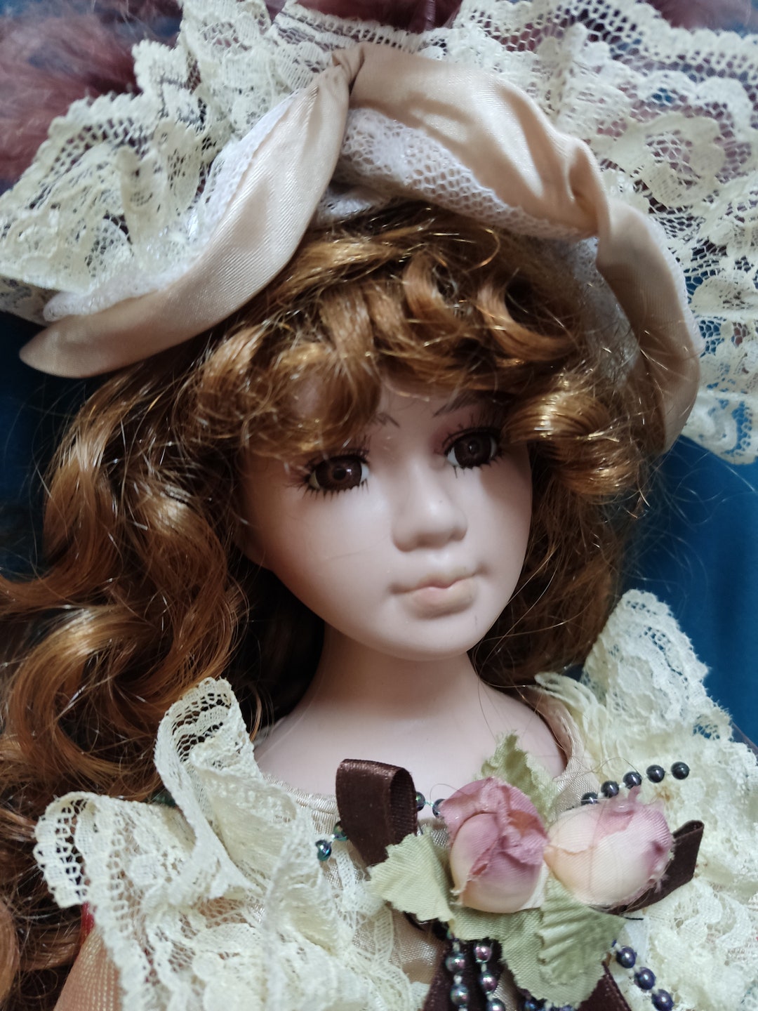 Beautiful Porcelain Doll Vintage Porcelain Doll 42 - Etsy