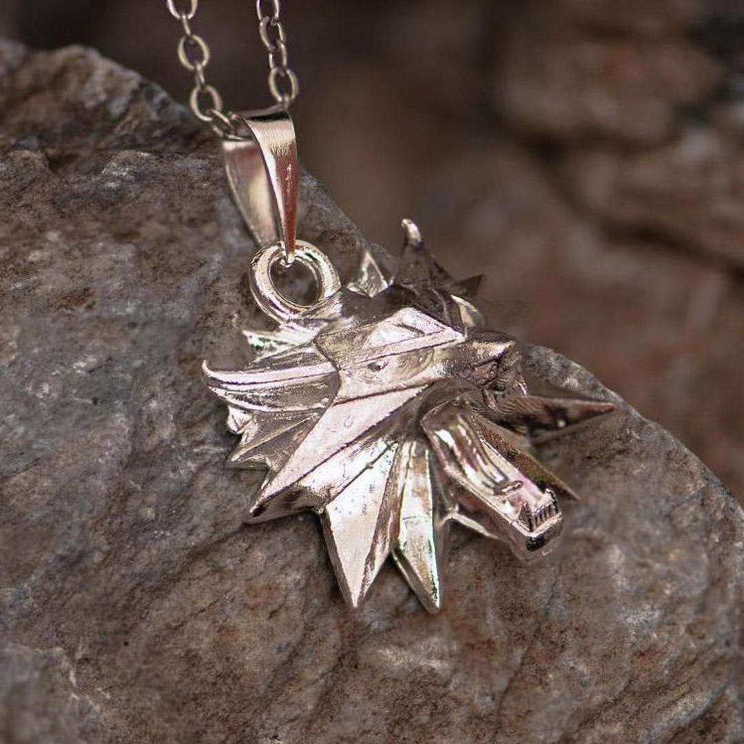 The Witcher Fan Made Inspired Wild Hunt Emblem Silver Pendant – Fantasy ...