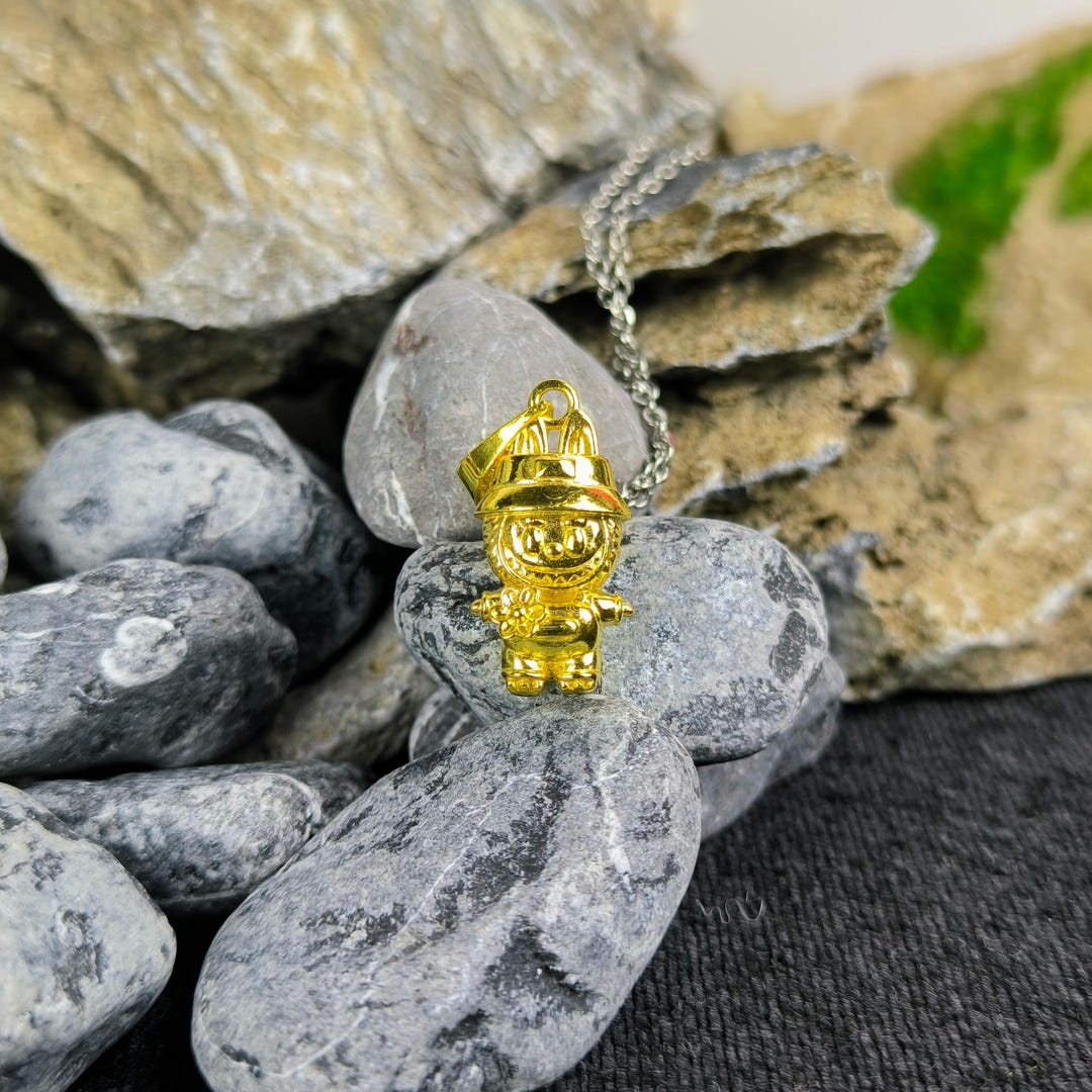 Inspired the Monster Labubu Doll Fanmade Labubu Necklace & Charm 24K ...